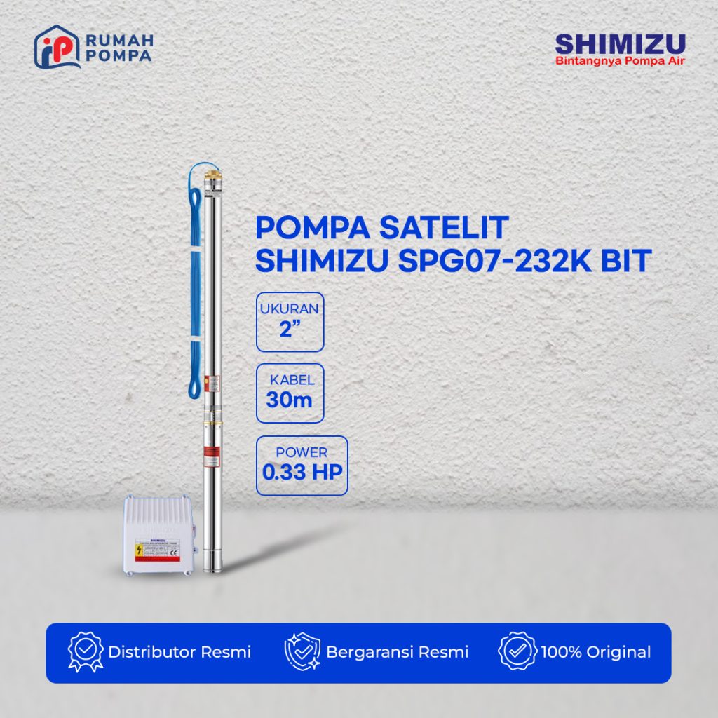 Pompa Submersible 2 inc Shimizu SPG07-232K BIT - Rumah Pompa