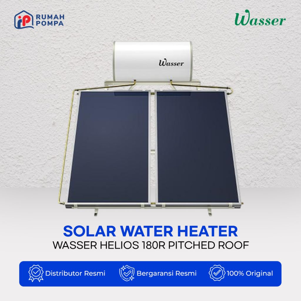 Solar Water Heater Wasser Helios 180R Pitched Roof - Rumah Pompa