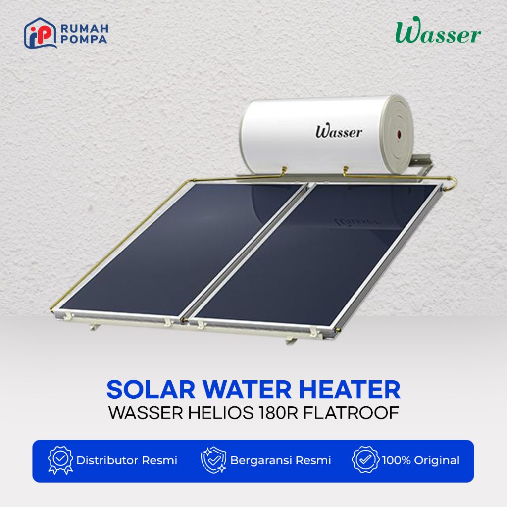 Solar Water Heater Wasser Helios 180R Flat Roof - Rumah Pompa